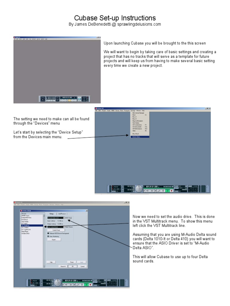 Cubase Setup Instructions Descargar Gratis Pdf Menu Computing Button Computing