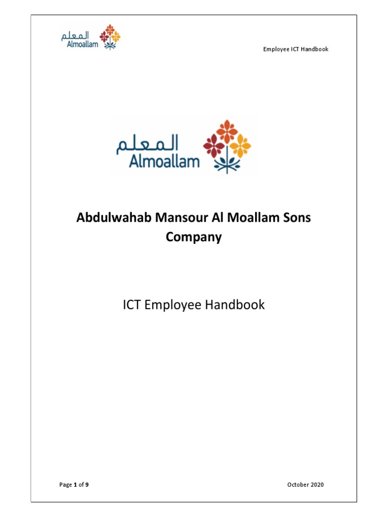 ICT Employee Handbook | Download Free PDF | Microsoft Office | Password