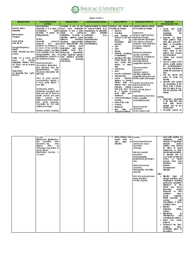 Case Study 4 Drug Study | Download Free PDF | Penicillin | Medicine