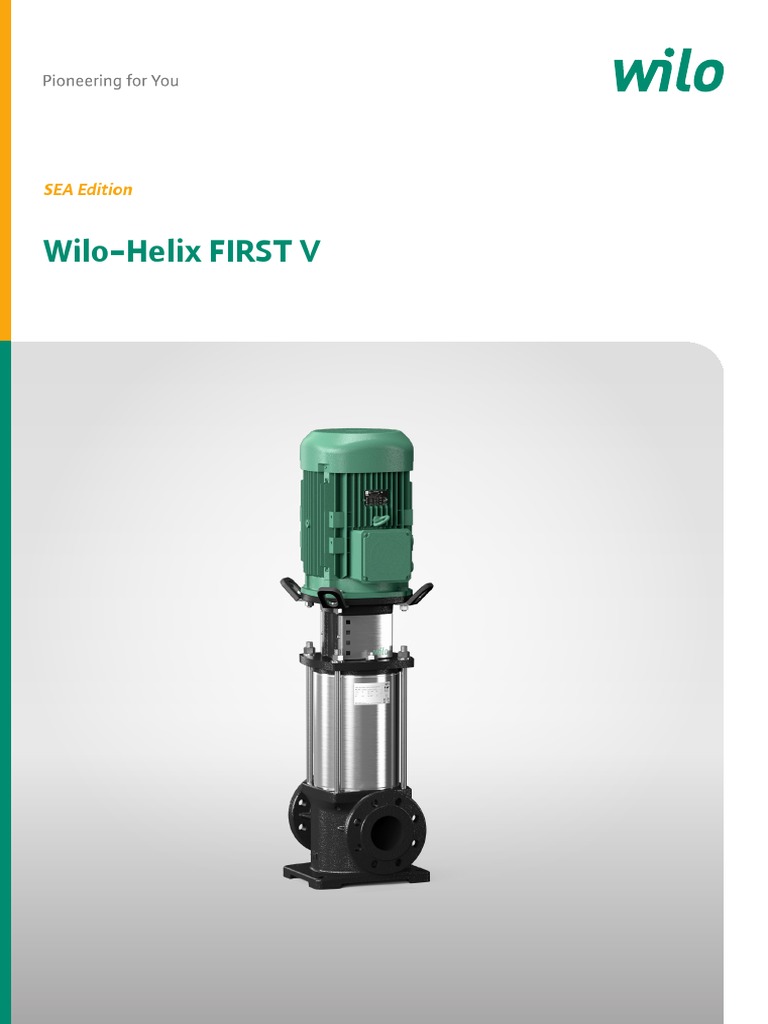 Wilo Helix First 50hz Indonesia | PDF | Pump | Applied And ...