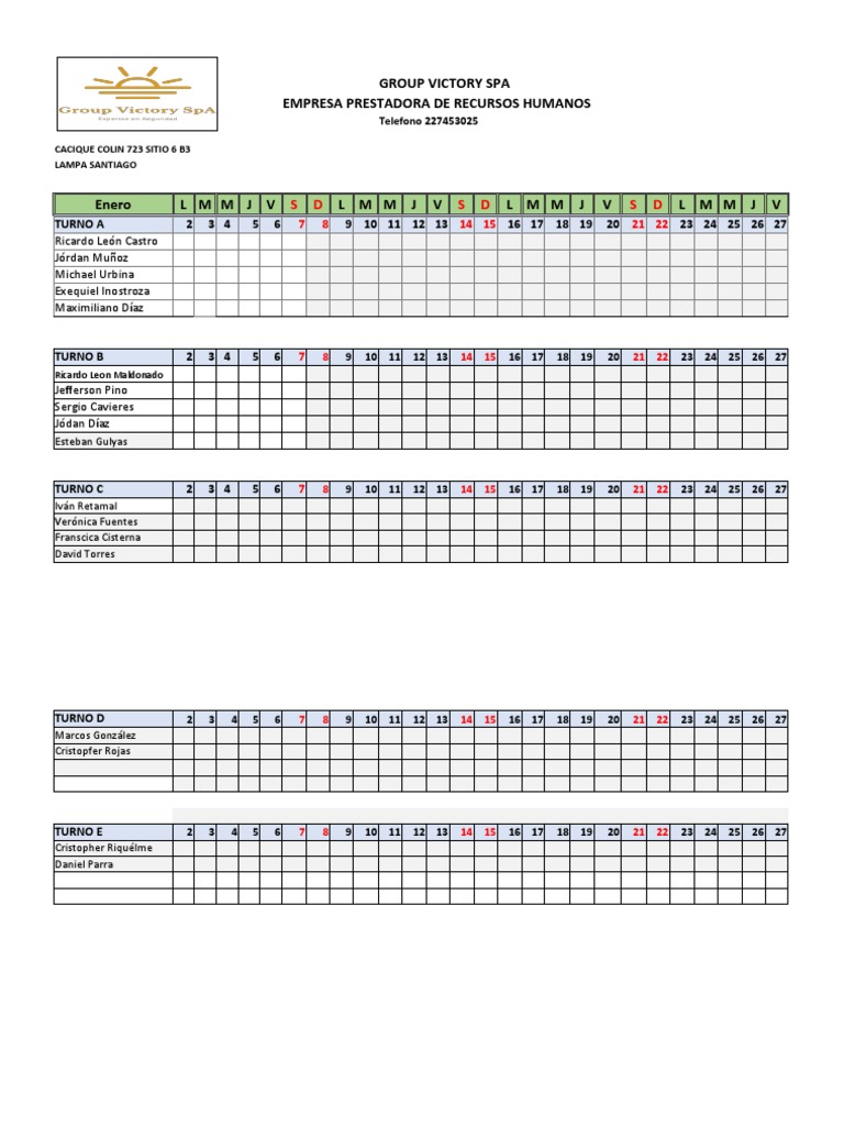 Planilla Mensual | PDF