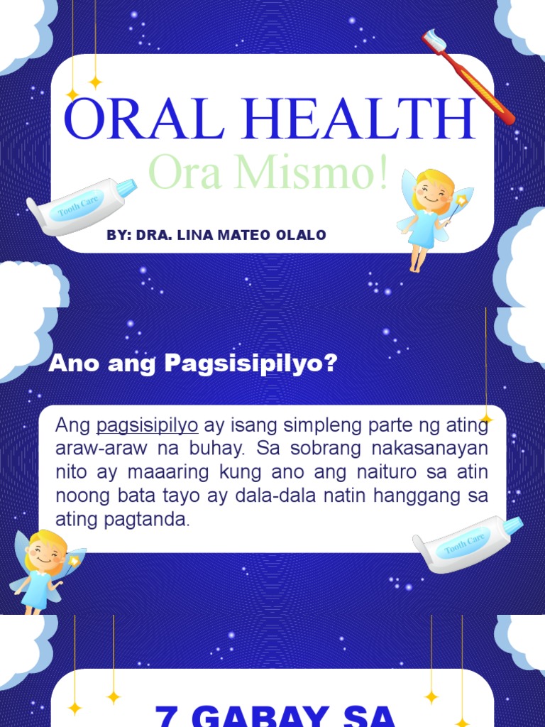 Powerpoint Oral Health | PDF