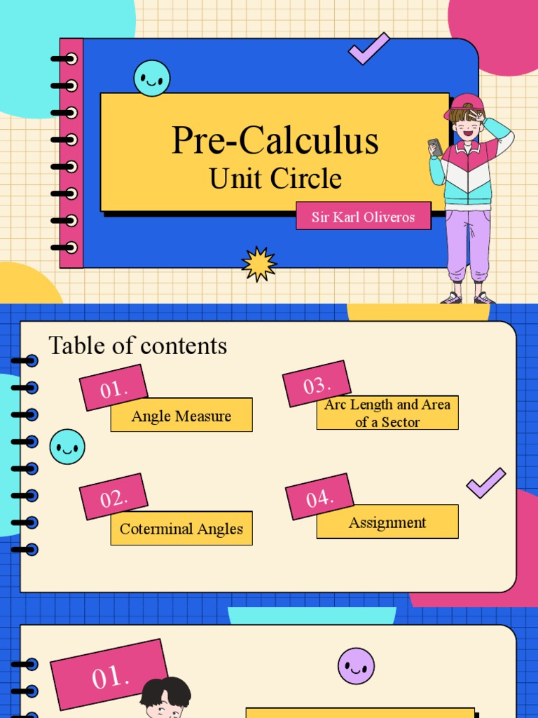 Unit Circle Concepts in Pre-Calculus | PDF | Angle | Circle