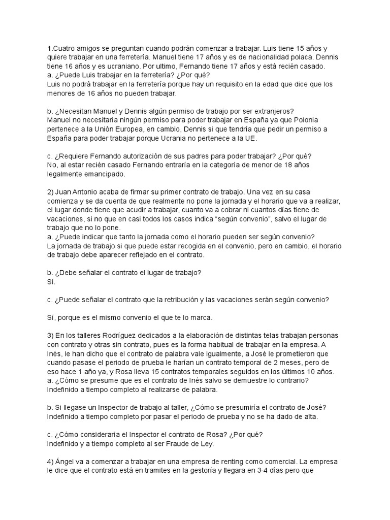 Ejercicios Fol Tema 6 | PDF | Salario