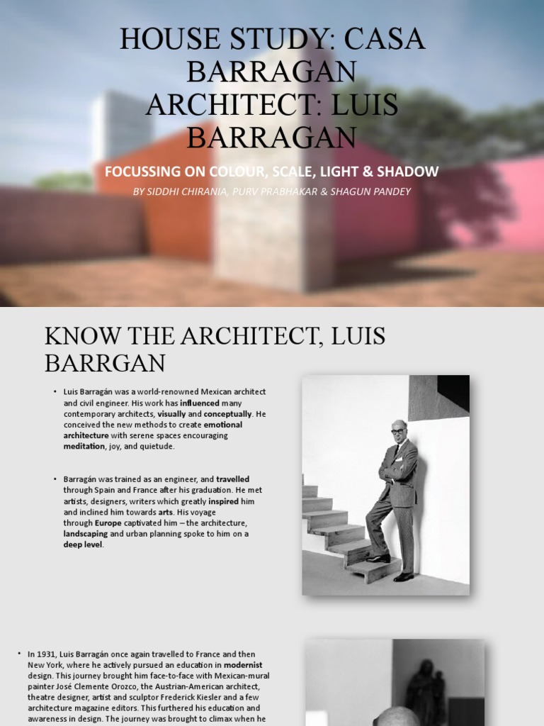 Casa Barragan, Design Studio (Autosaved) | PDF