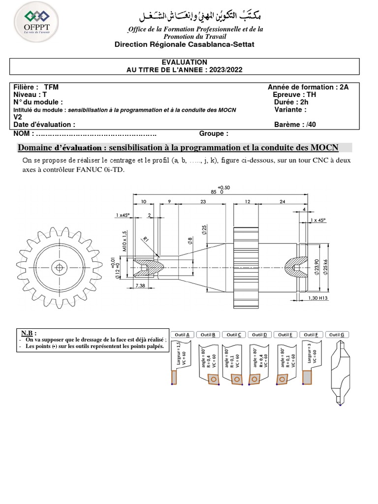 Efm Eljorf TFM V2 | PDF | Machine-outil à commande numérique | Métallurgie