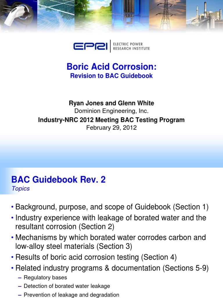 Boric Acid Corrosion | PDF | Leak | Corrosion