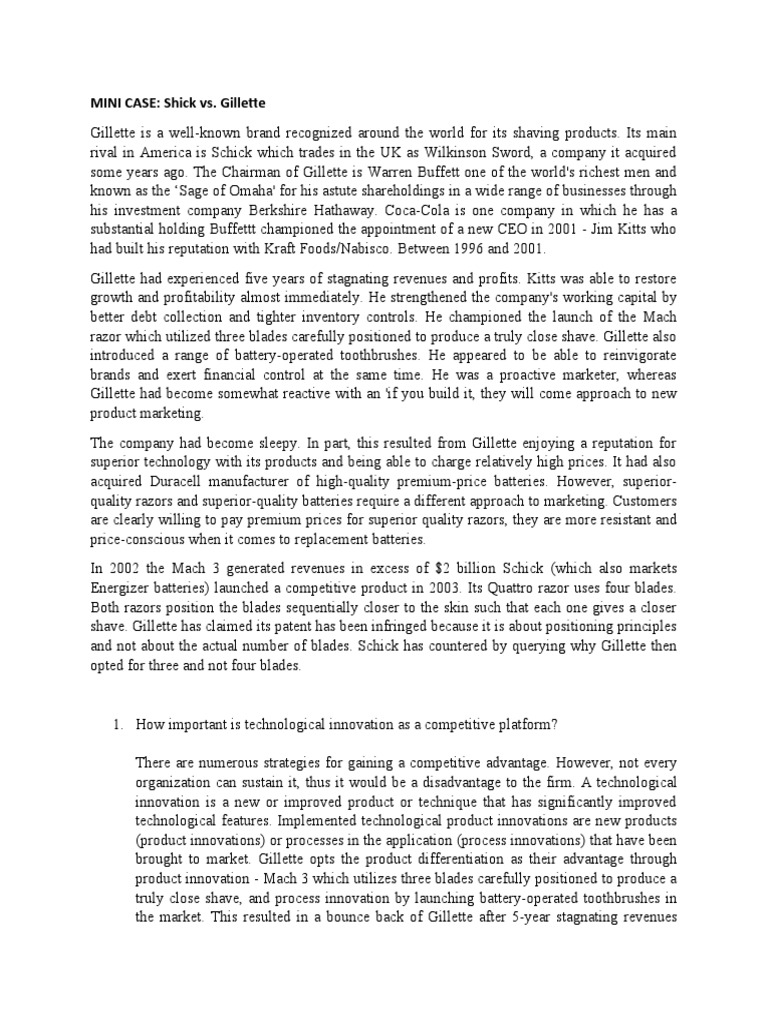 Mini Case | PDF | Razor | Shaving