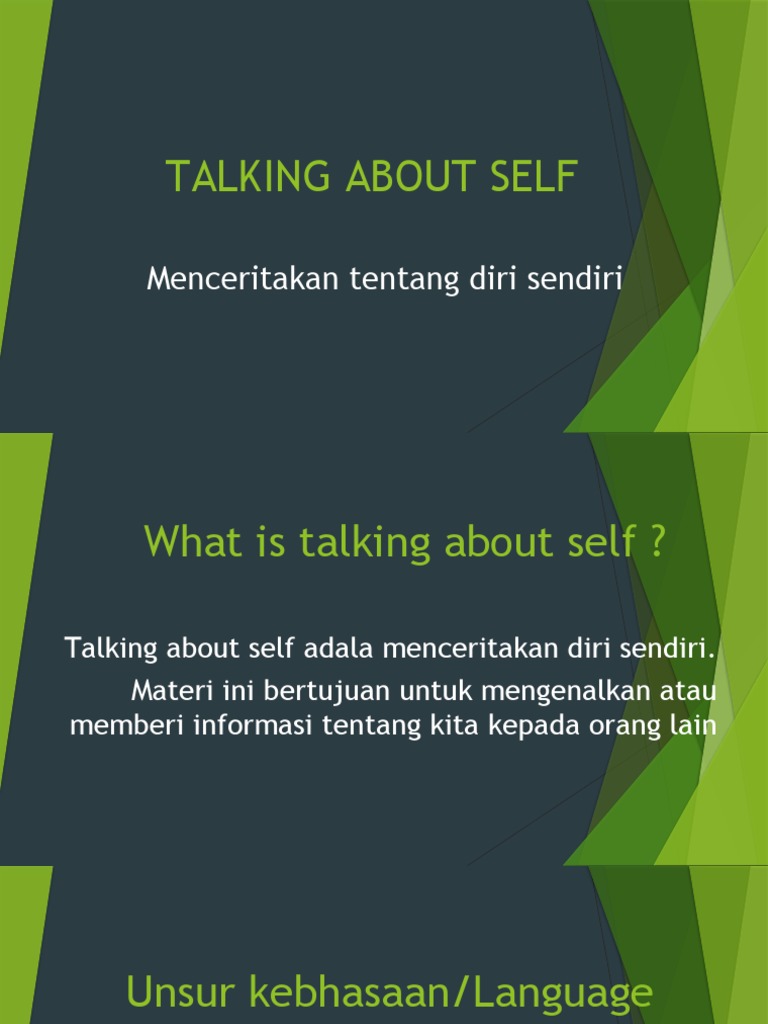 Talking About Self | PDF