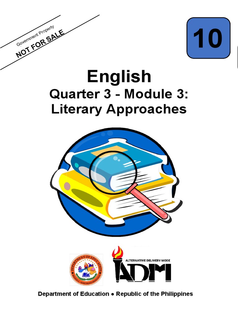 English10 q3 Mod3 Literaryapproaches v2 | PDF | Learning | Plot (Narrative)