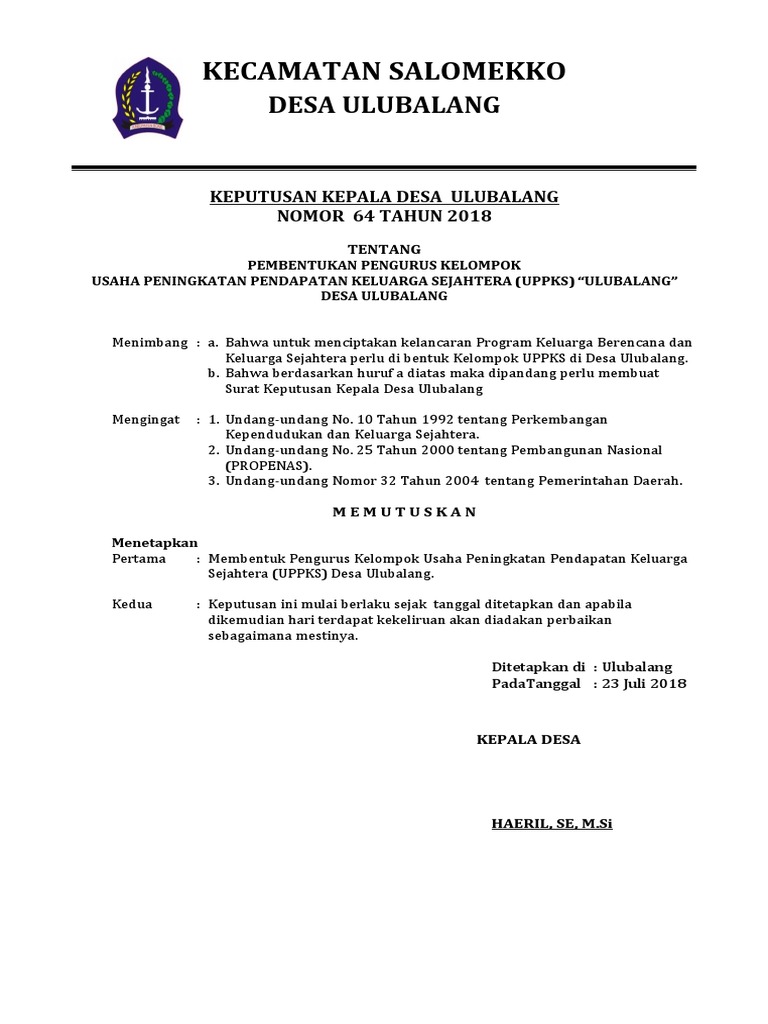 UPPKS Ulubalang | PDF