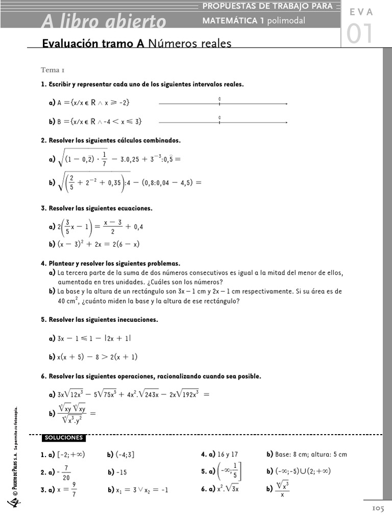 Matem 1 | PDF | Ecuaciones | Factorización