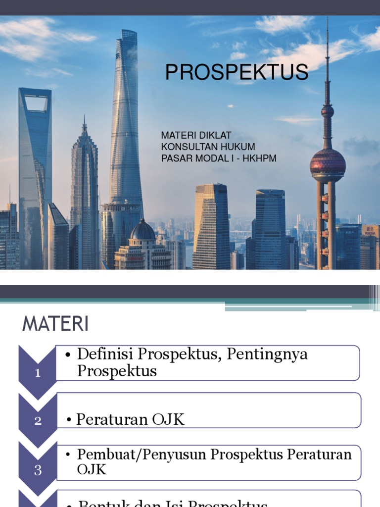 Panduan Lengkap Prospektus Pasar Modal | PDF