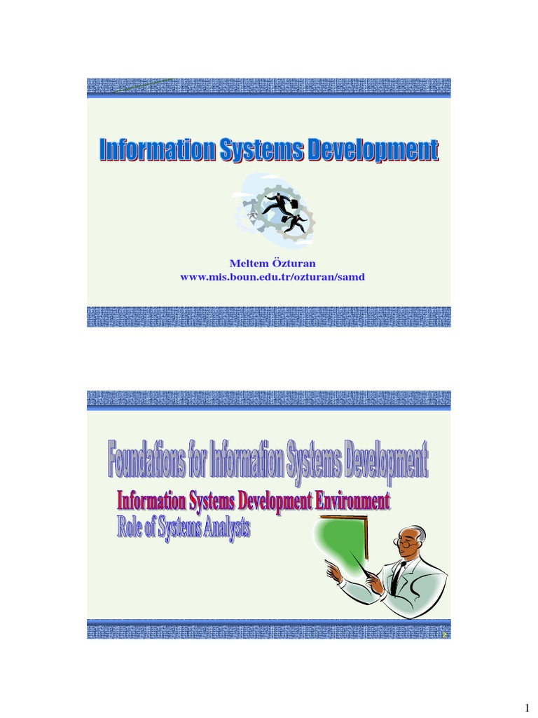 CH 1 Foundations For Systems Development | PDF | System | Intelligence Analysis