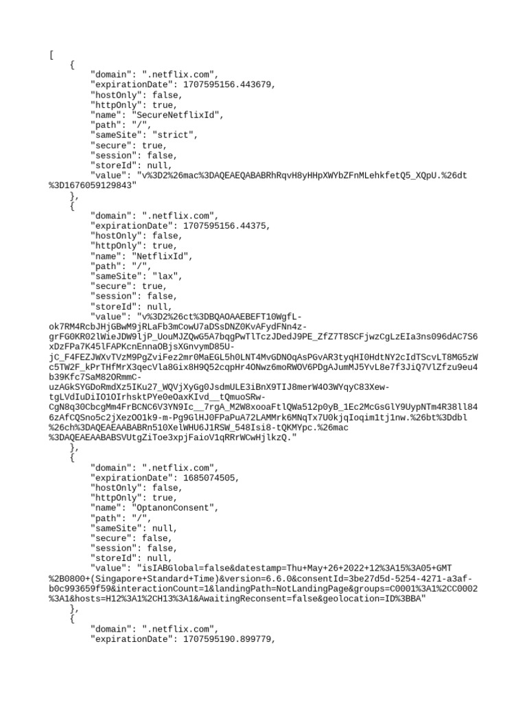 Netflix+cookies+02+-+www Cookies Ga+-+ | PDF | Http Cookie | Sql