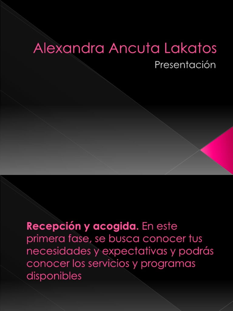 Alexandra Ancuta Lakatos Presentacion | PDF