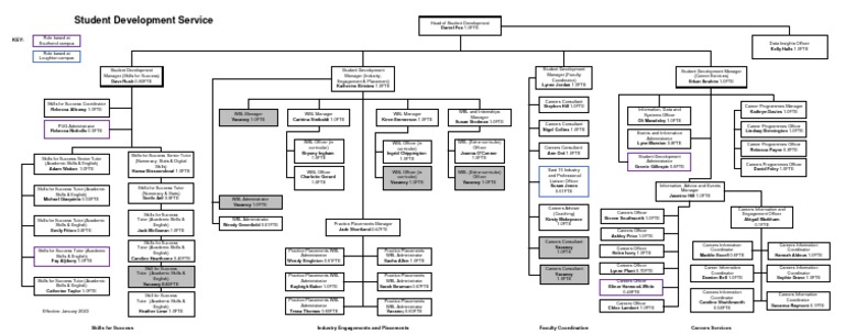 Student Development Team Structure Chart | PDF