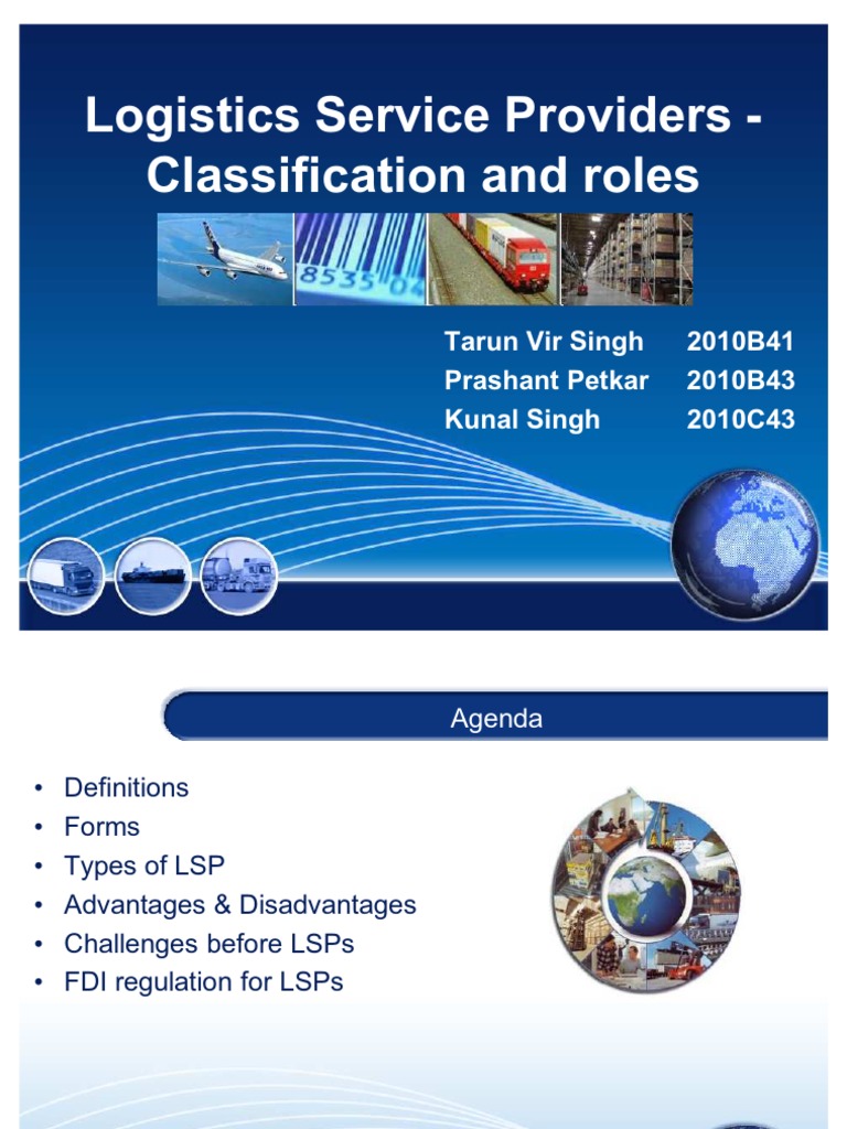 Logistics Service Providers - Classification and Roles | PDF ...