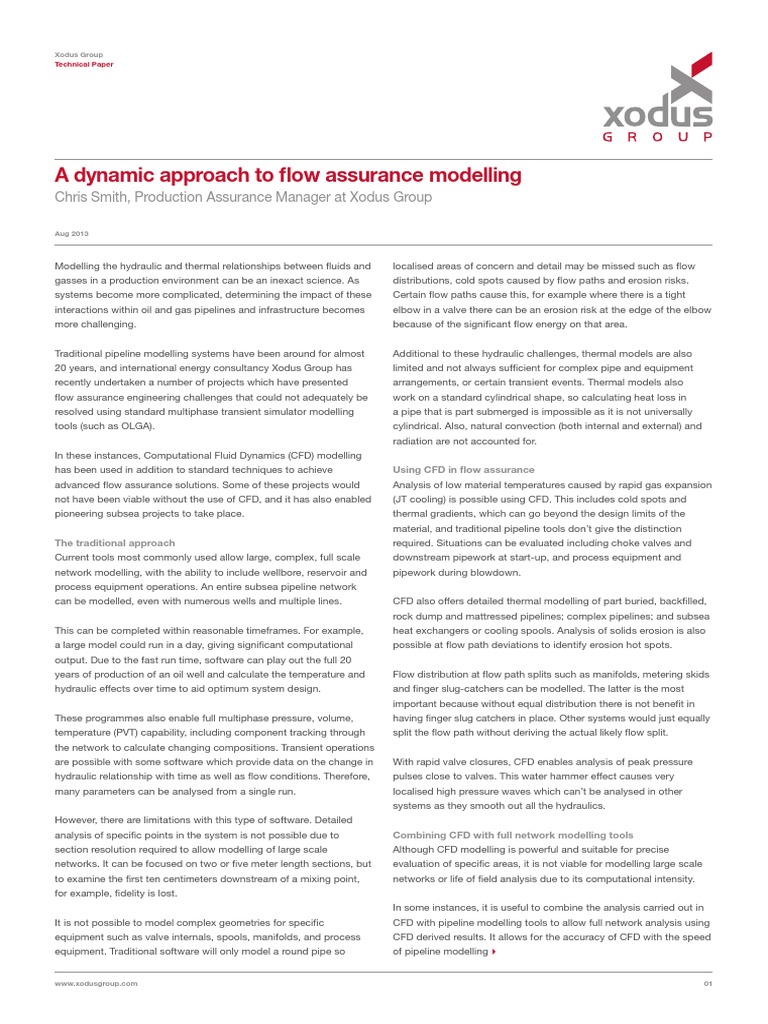 Flow Assurance | PDF | Computational Fluid Dynamics | Heat Transfer
