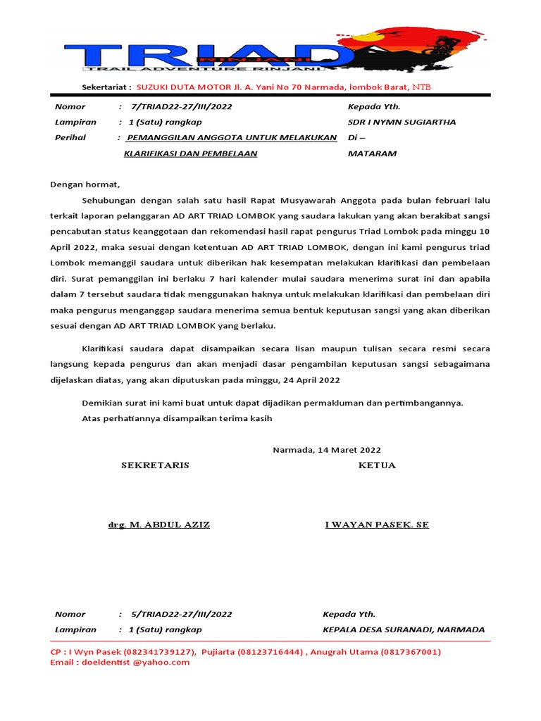 Kop Surat Resmi | PDF