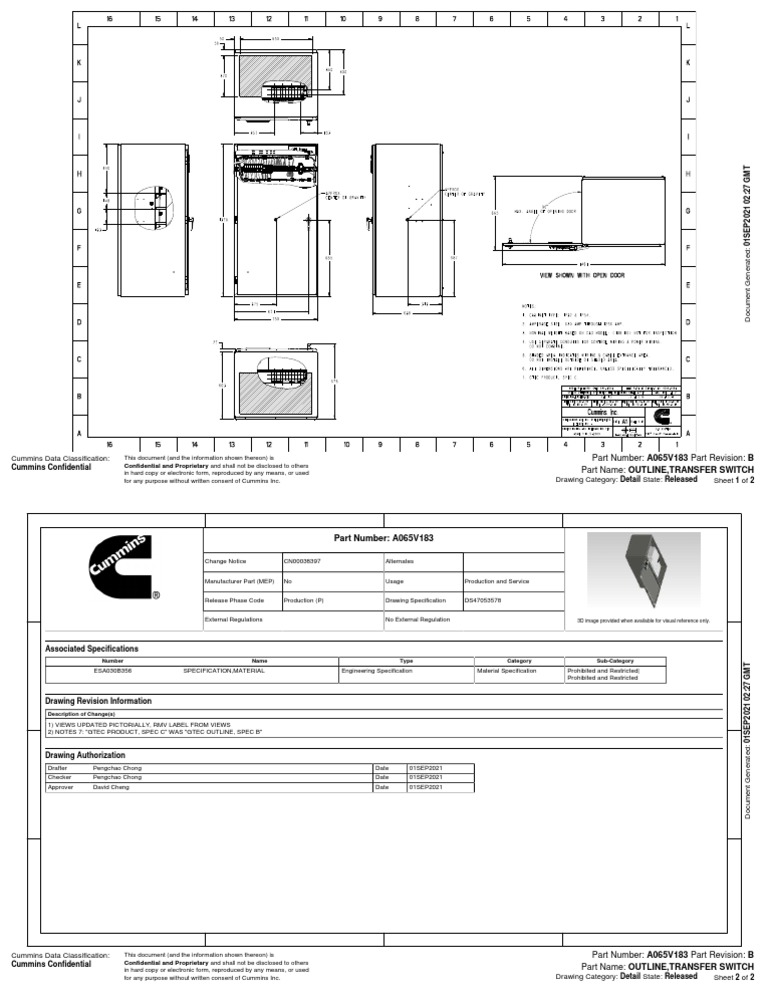 A065V183 | PDF | Specification (Technical Standard) | Engineering Tolerance