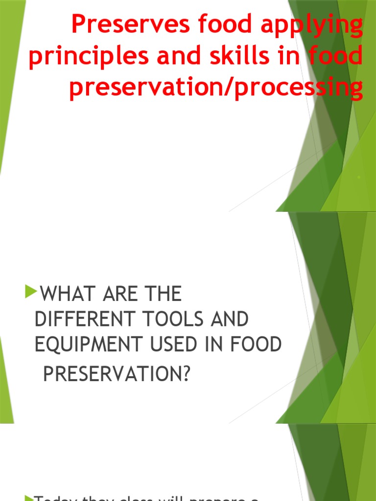 Food Preservation Project Planning | PDF | Teaspoon | Demand