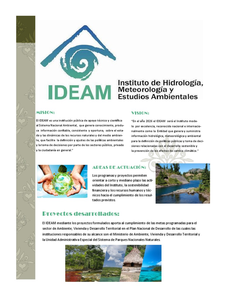 IDEAM: Proyectos y Metas Ambientales | PDF