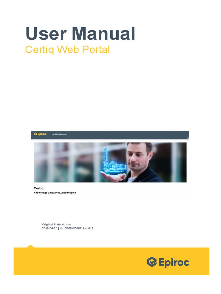 5268450187.1 en-US-User Manual Certiq Web Portal | PDF | Wireless ...