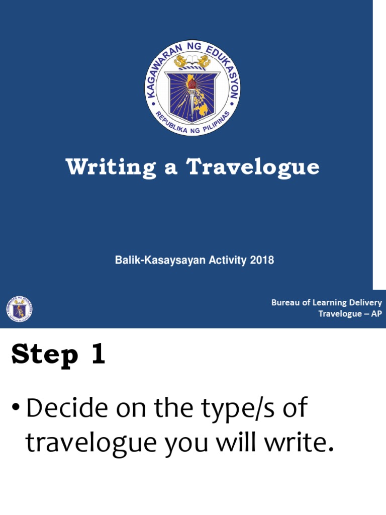 Travelogue Writing Guide and Tips | PDF | Written Communication ...
