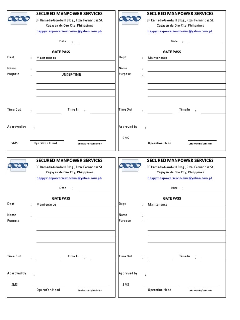 SMS Gate Pass | PDF