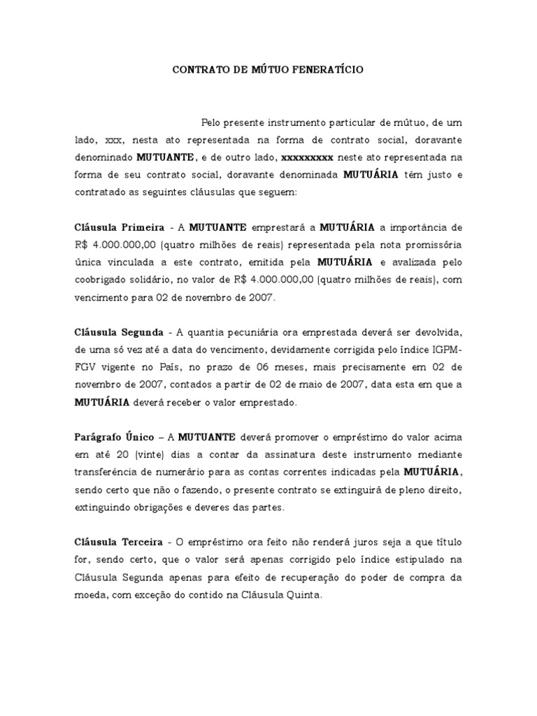 Mutuo Feneraticio Geral | PDF | Empréstimos | Justiça