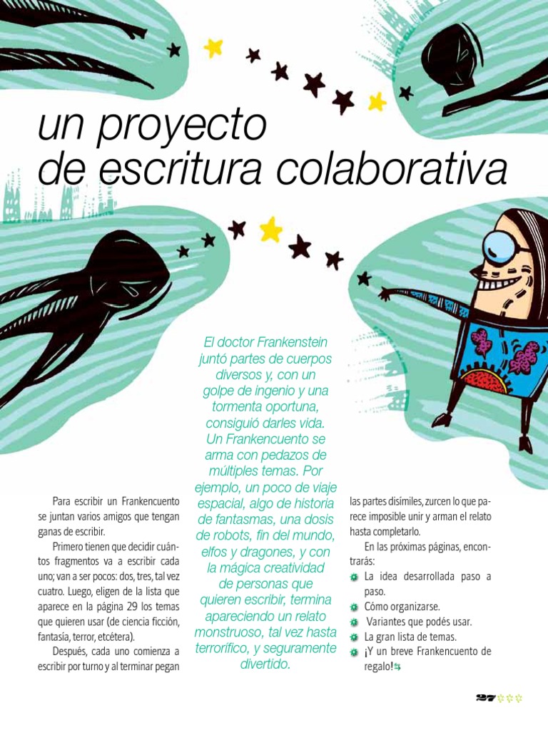 Un Proyecto de Escritura Colaborativa | PDF | Cuentos