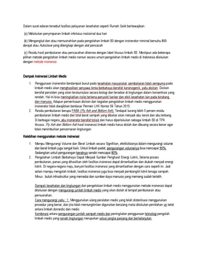 Fakta Limbah Medis | PDF Fakta Limbah Medis | PDF