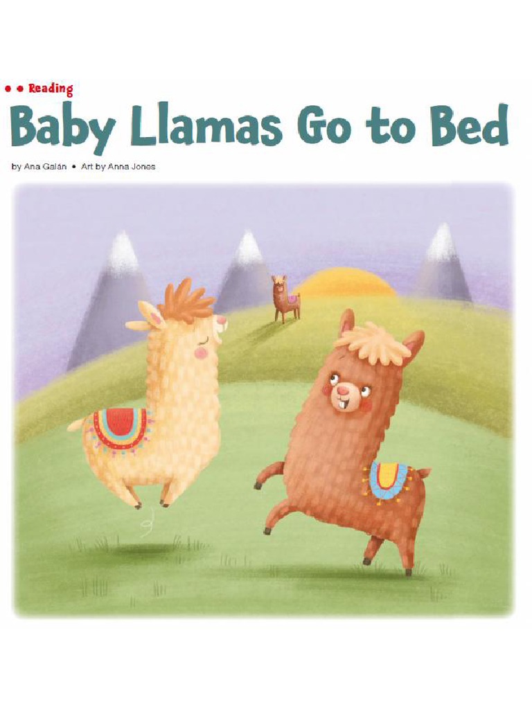 Baby Llamas Go To Bed by Ana Galan | PDF