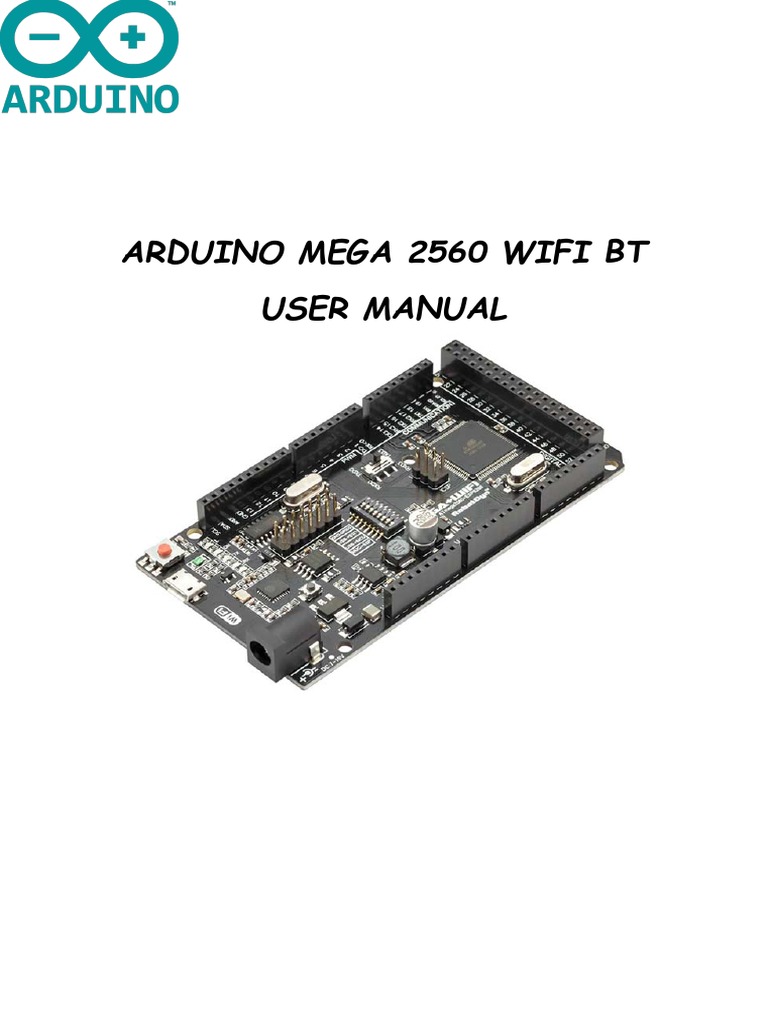 Arduino Mega 2560 Wifi BT User Manual | PDF | Integrated Development Environment | Arduino