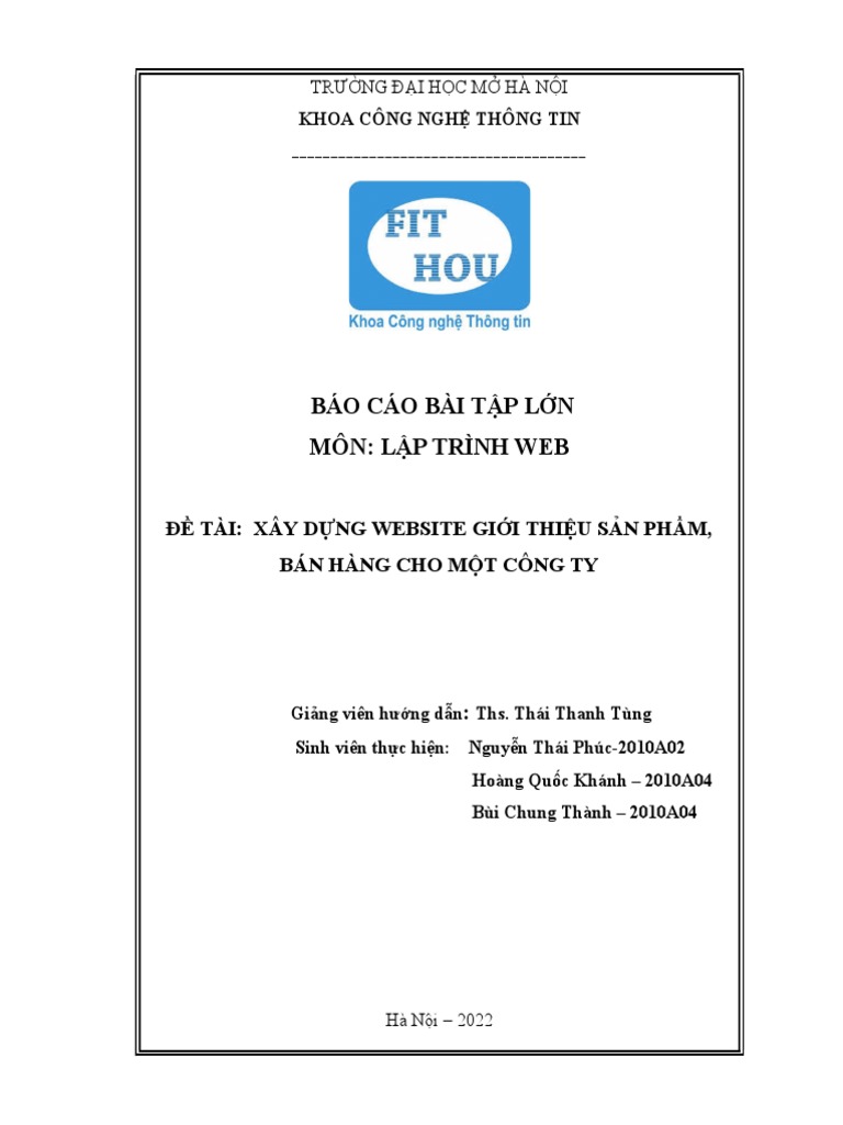 BTL Laptrinhweb | PDF