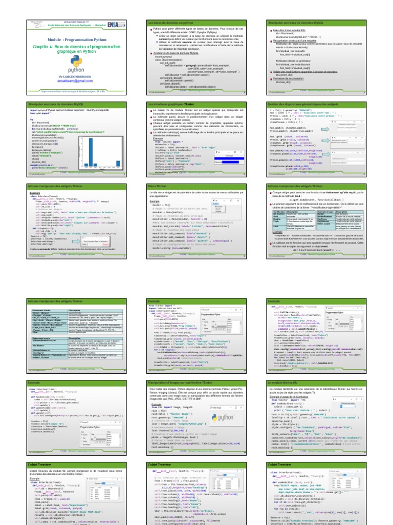 Tkinter | PDF | Informatique | Logiciel