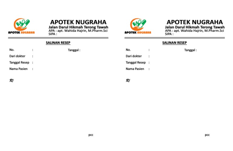 Salinan Resep | PDF | Kesehatan Holistik