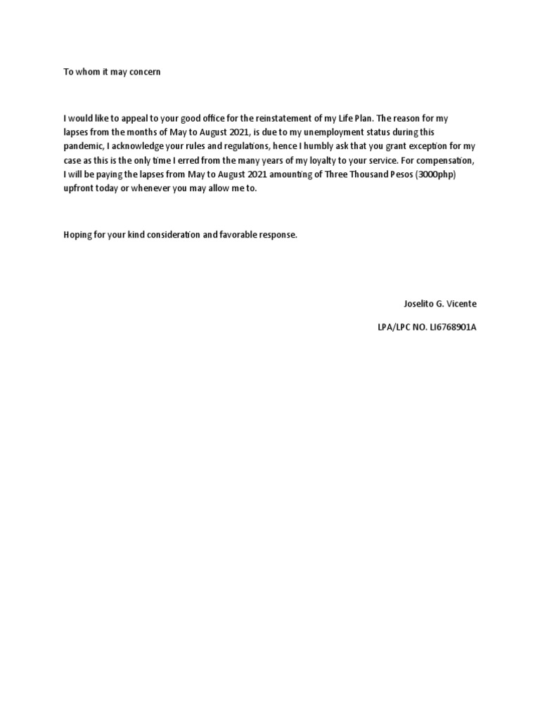 Reinstatement ST - Peter | PDF