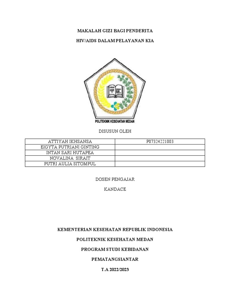 Makalah Gizi Bagi Penderita | PDF