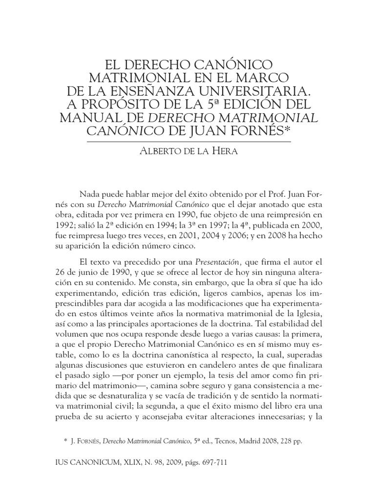 Derecho Matrimonial Canónico: Éxito y Evolución | PDF | Anulación ...