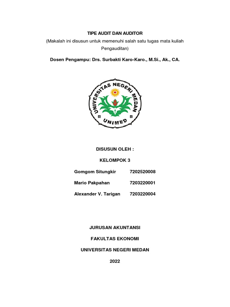 Kel. 3 Tipe Audit & Auditor | PDF | Bisnis