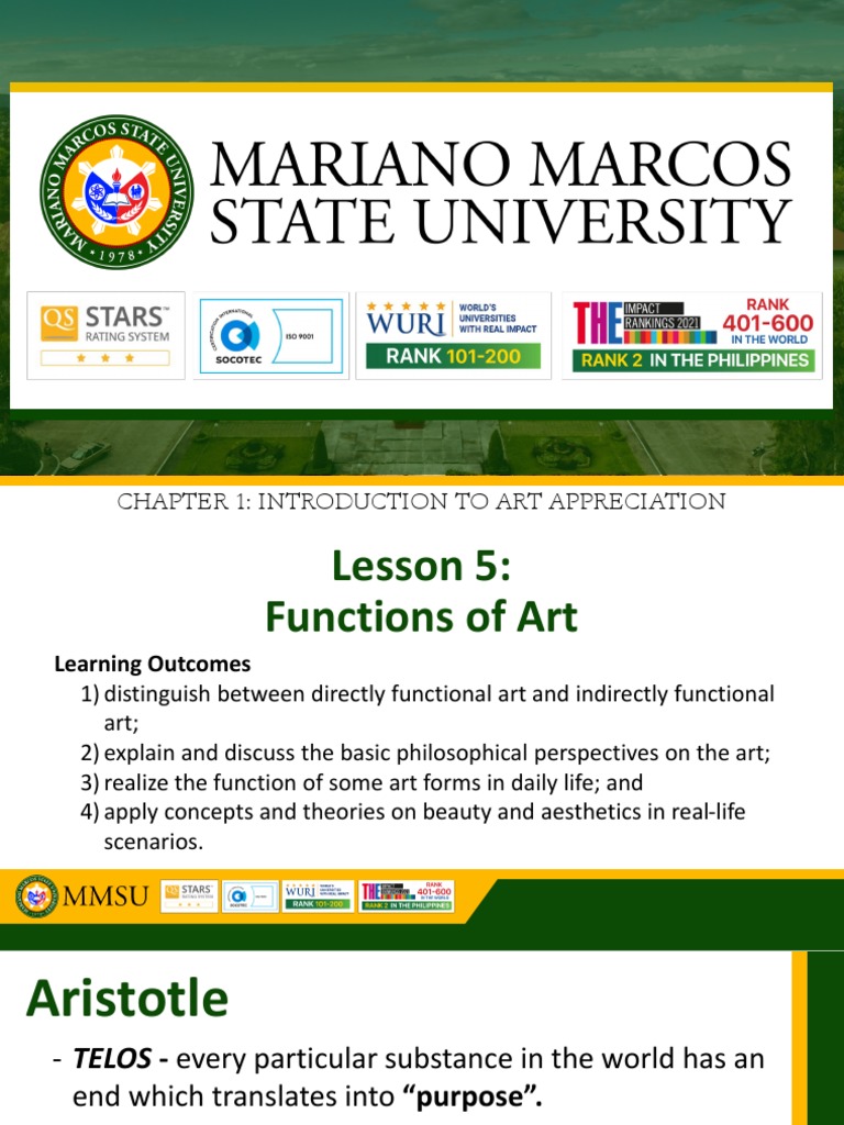 C1 Lesson 5 - Functions of Art | PDF | Beauty | Emotions