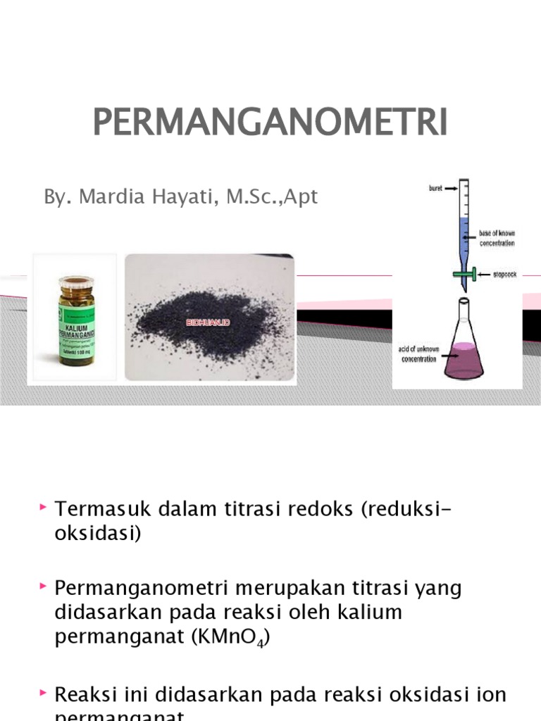 PERMANGANOMETRI | PDF
