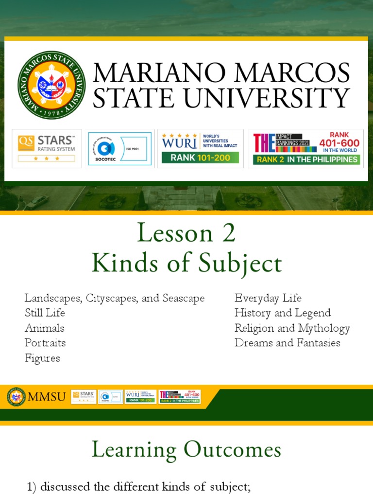 C2 Lesson 2 - Kinds of Subject | PDF | Abstract Art | Still Life