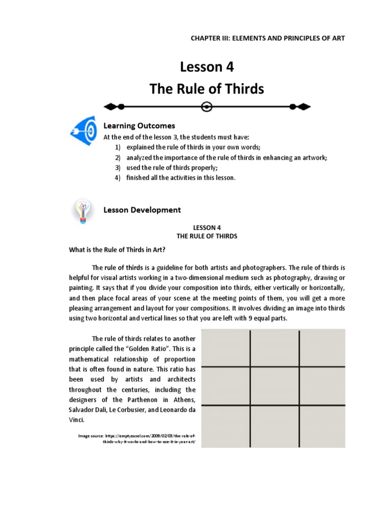Understanding the Rule of Thirds in Art | PDF | Composition (Visual ...