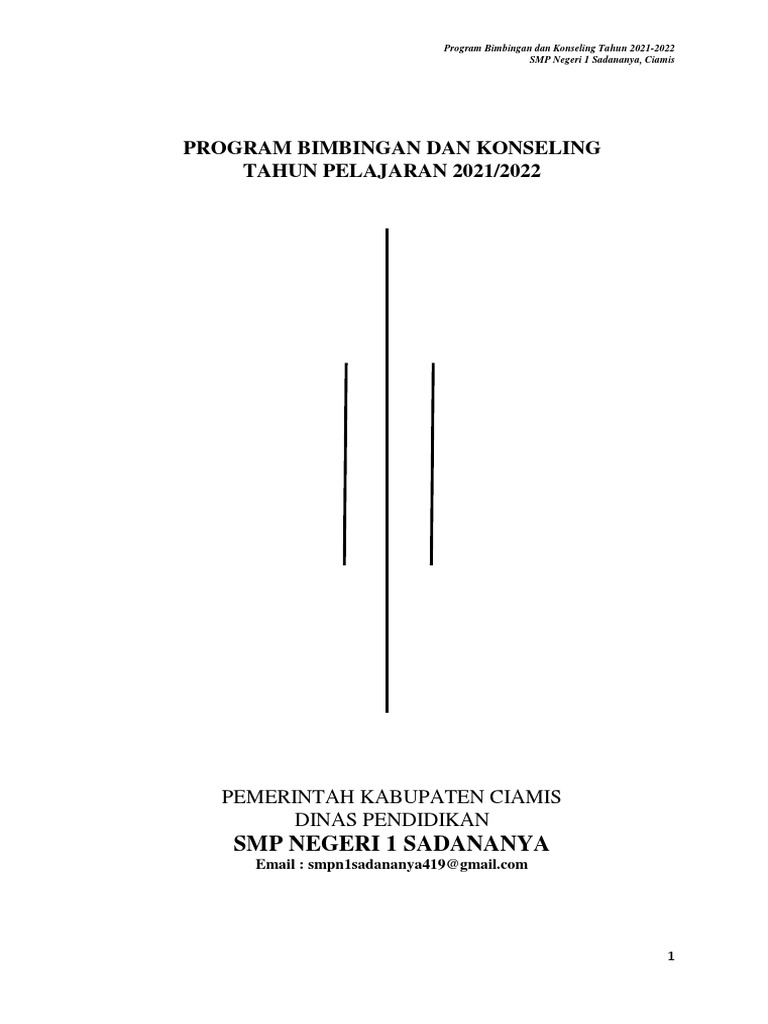 Program Bimbingan Dan Konseling TAHUN PELAJARAN 2021/2022: SMP Negeri 1 Sadananya | PDF | Karier ...