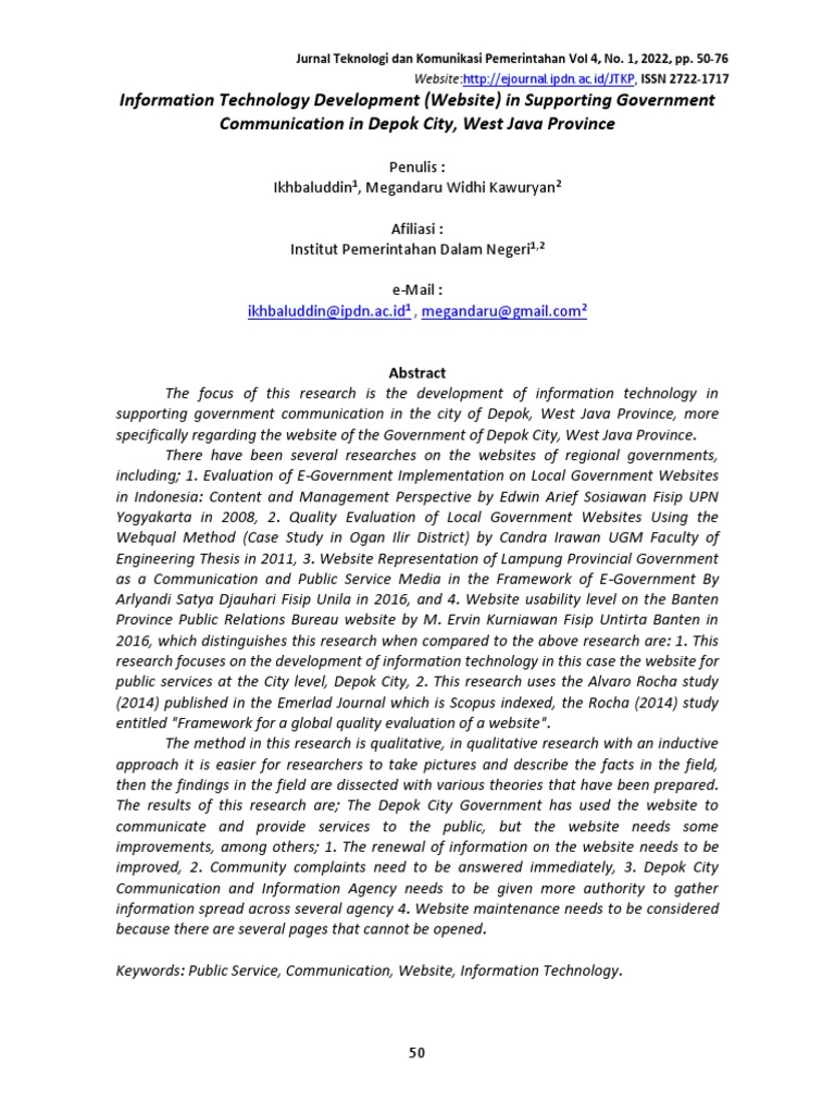 Jurnal Web 1 | Download Free PDF | E Government | Computing