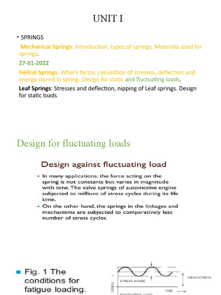 Design For Fluctuating Loads | PDF | Science & Mathematics | Technology ...