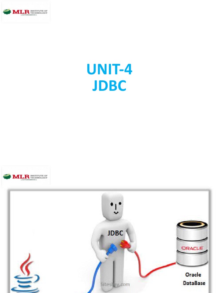 Unit 4 Jdbc Download Free Pdf Databases Java Programming Language 2254